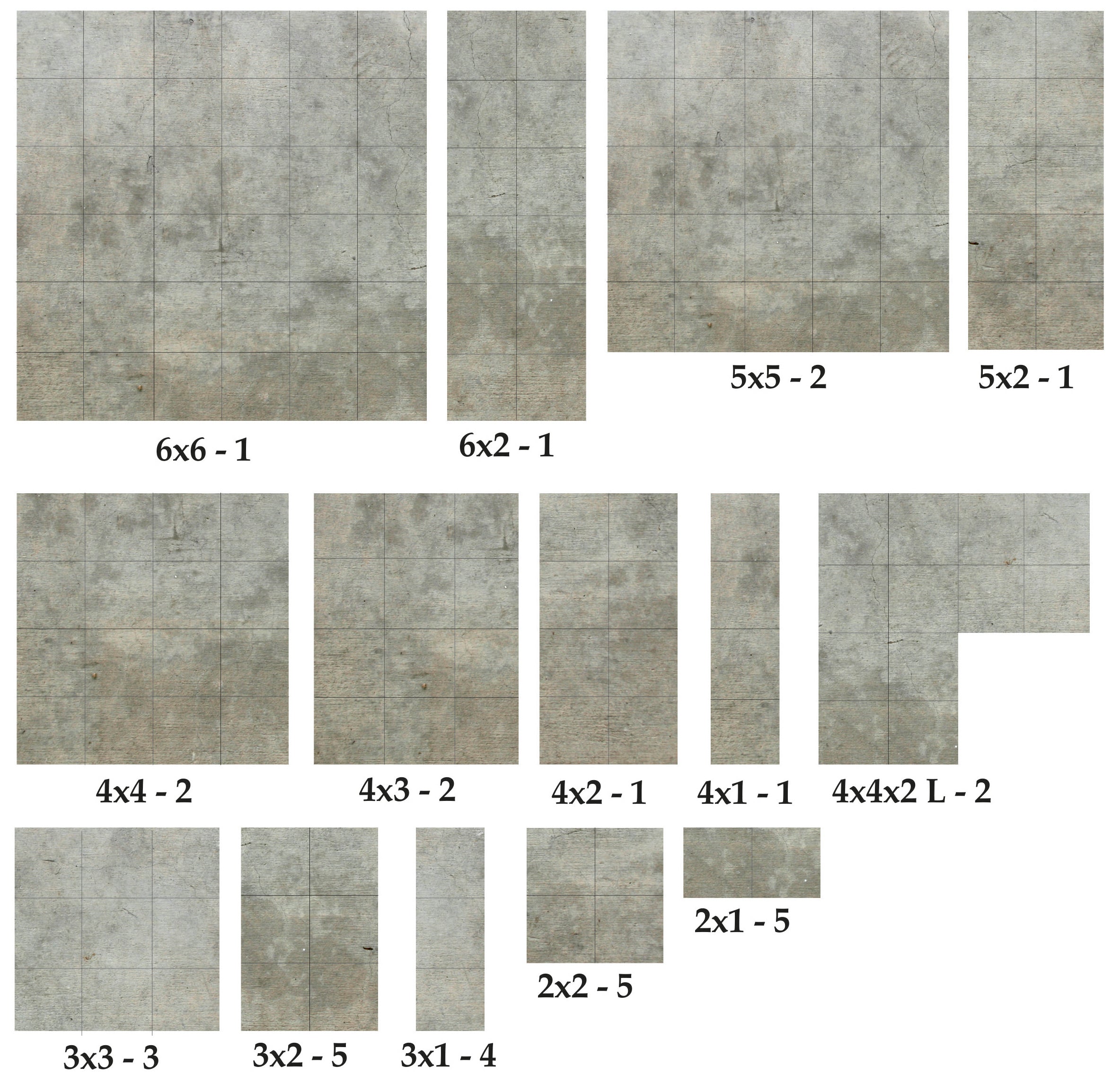 Concrete Grey Floor Tiles – Crooked Dice